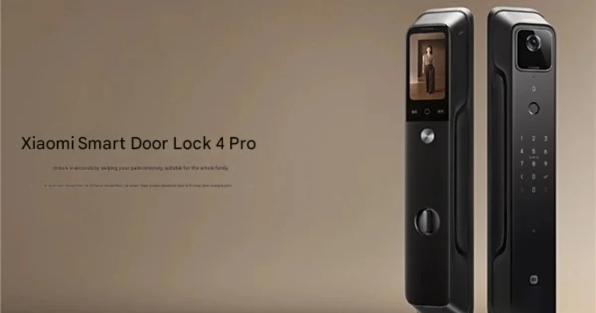 Xiaomi nâng cấp Smart Door Lock 4 Pro với cảm biến khóa tĩnh mạch