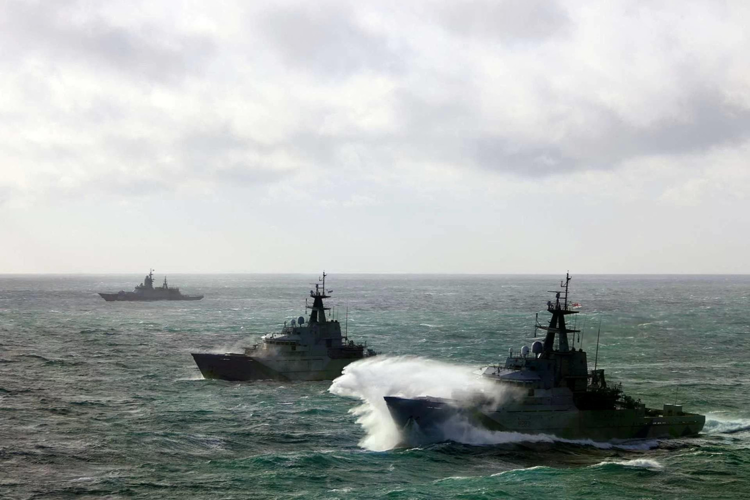 British Navy monitors Russian naval activity near Europe.